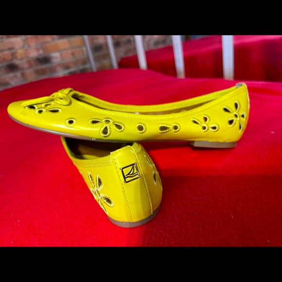 Sperry | Shoes | Sperry Topsider Yellow Ballet Flats Luna | Poshmark
